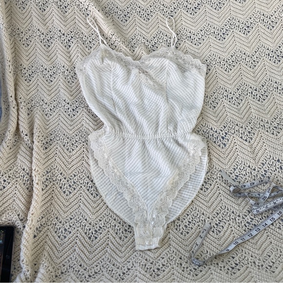 Vintage | Intimates & Sleepwear | Vintage Teddy Romper High Cut Thigh ...